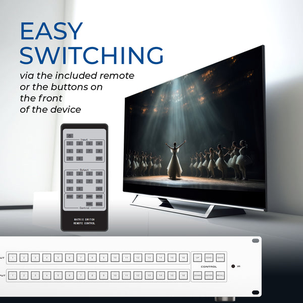 OREI 4K@30Hz 16x16 HDMI™ Matrix (HDS-1616)